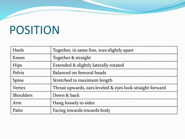 Standing fundamental position | PPTX | Physical Therapy | Wellness