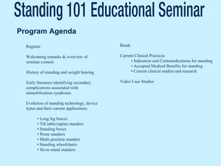 Standing 101 (Standing Therapy for the People with Disabilities) | PPT