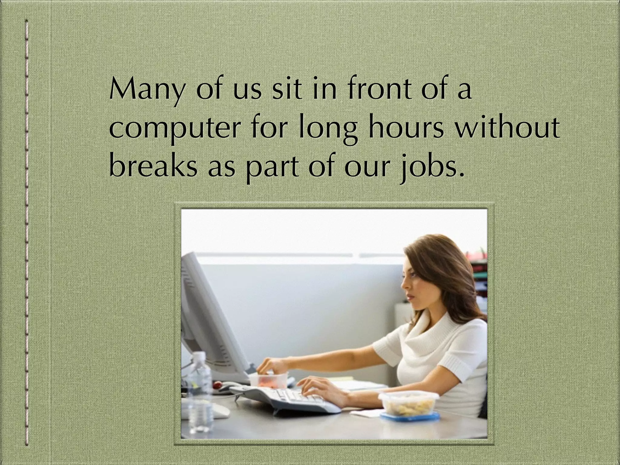 Staying Fit During Your 8-Hour Work Week | PPT