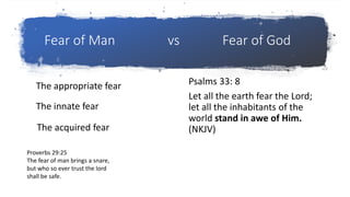 Standing in Awe of God | PPT