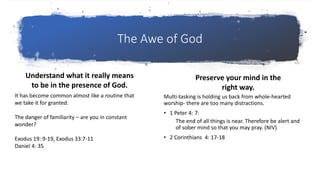 Standing in Awe of God | PPT