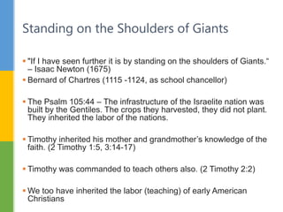 Standing On the Shoulders of Giants | PPTX