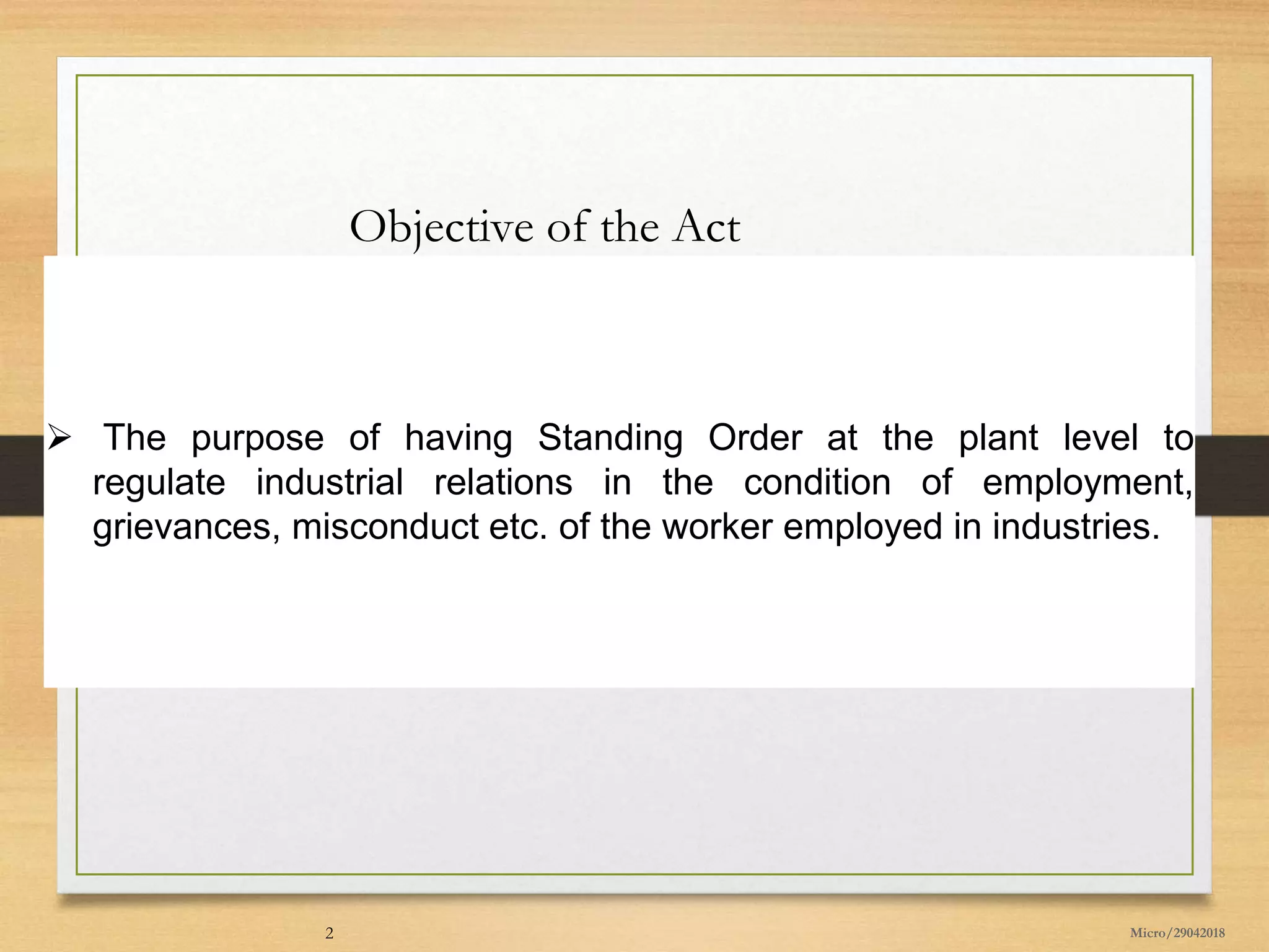 Standing order new final | PPTX