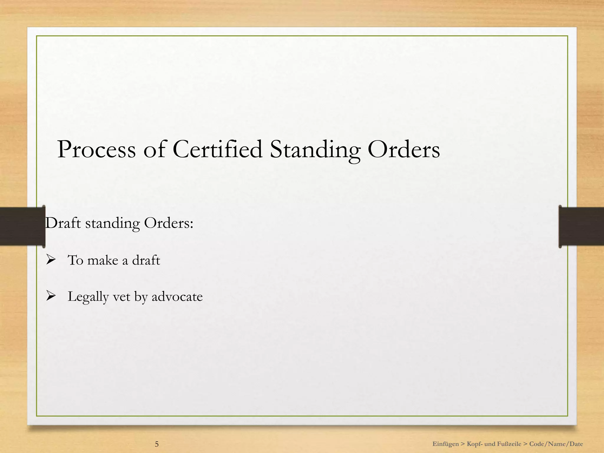 Standing order new final | PPTX