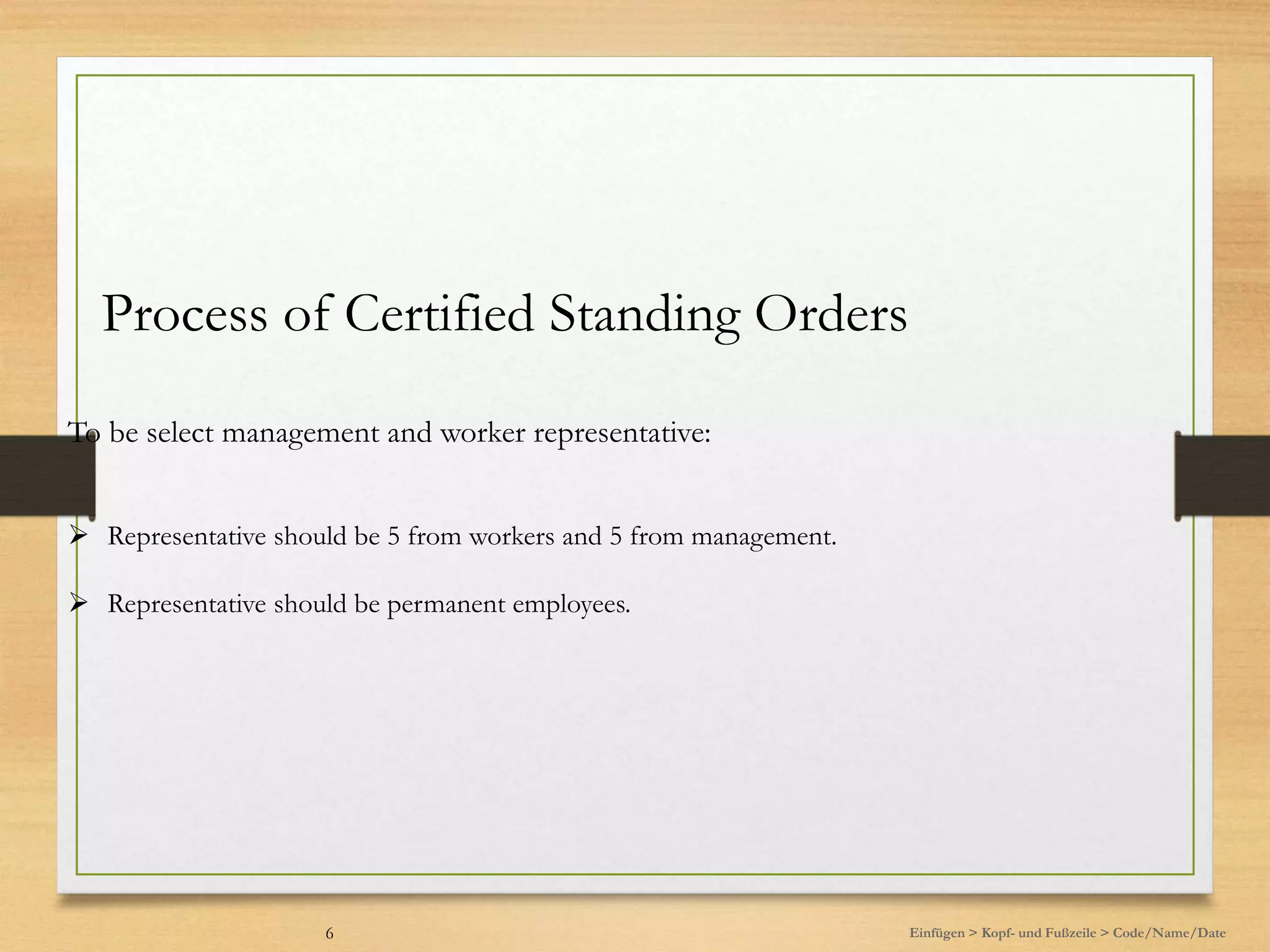 Standing order new final | PPTX