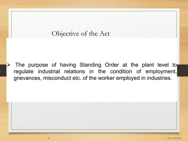 Standing order new final | PPT