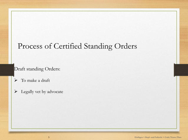 Standing order new final | PPT