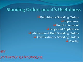Standing orders | PPT
