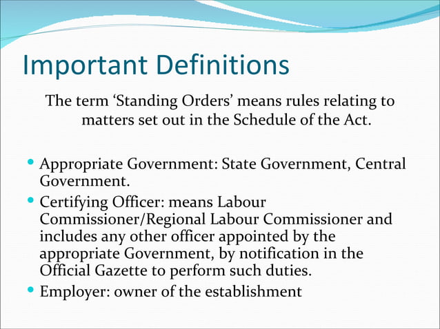 Standing orders | PPT