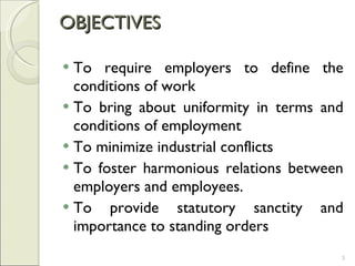 Standing orders act, 1946 | PPT