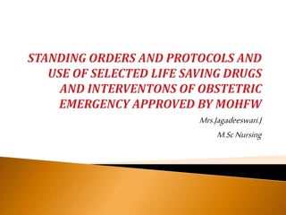 Standing Orders Urgent Care