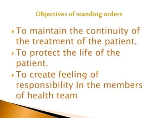 Standing Orders Urgent Care