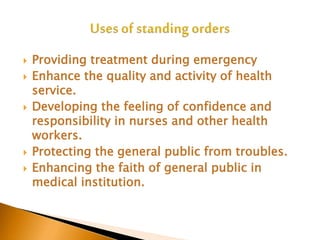 Standing Orders Urgent Care