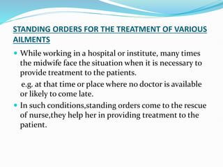 Standing orders for midwifery practice.pptx