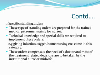 Standing orders for midwifery practice.pptx