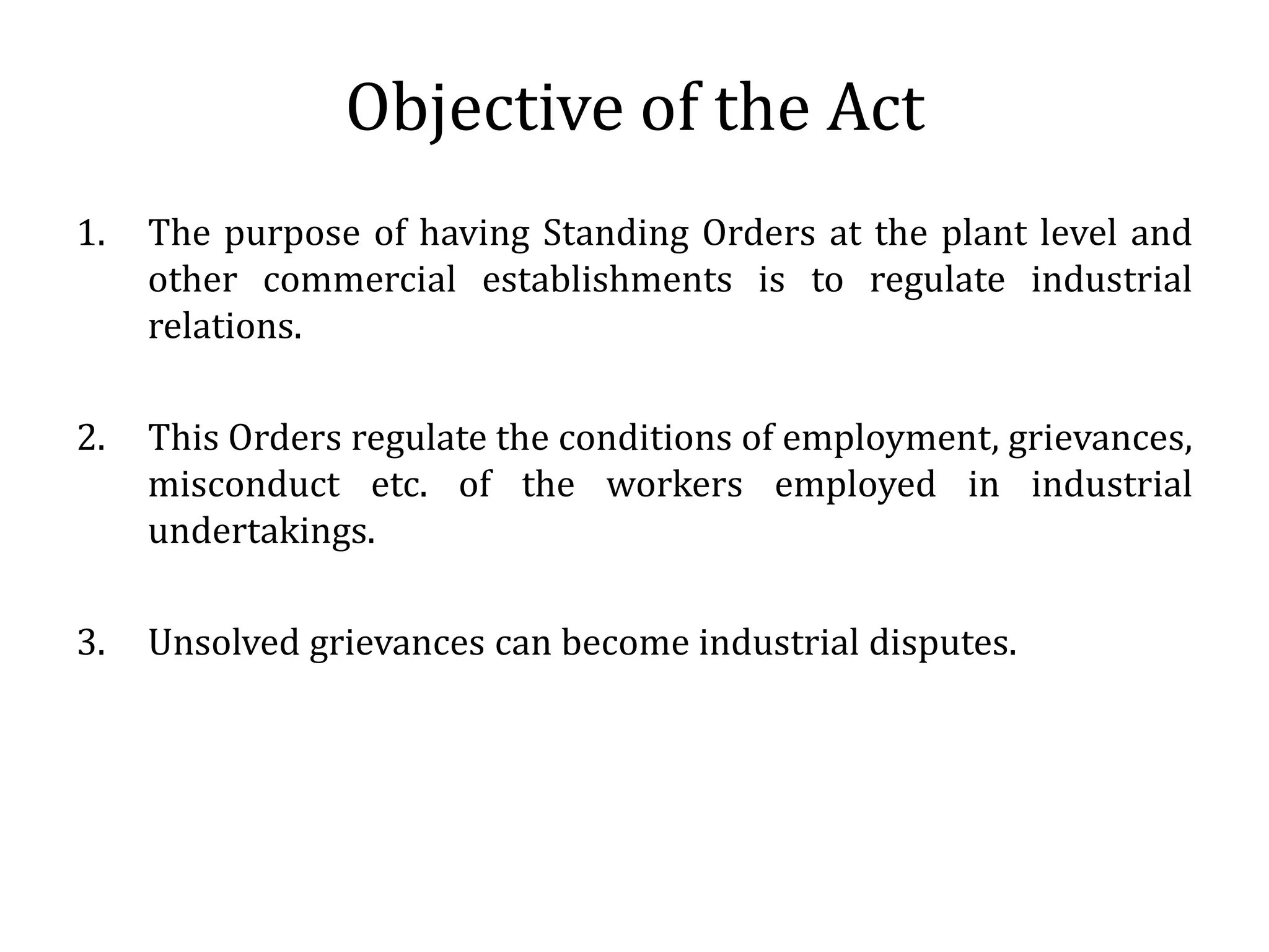 Standing oreder ppt | PPTX