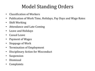 Standing oreder ppt | PPTX