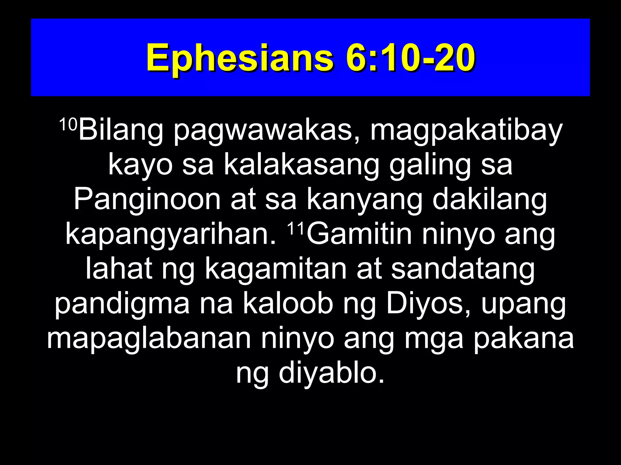 Standing Strong Sermon 3 (Tagalog) | PPT