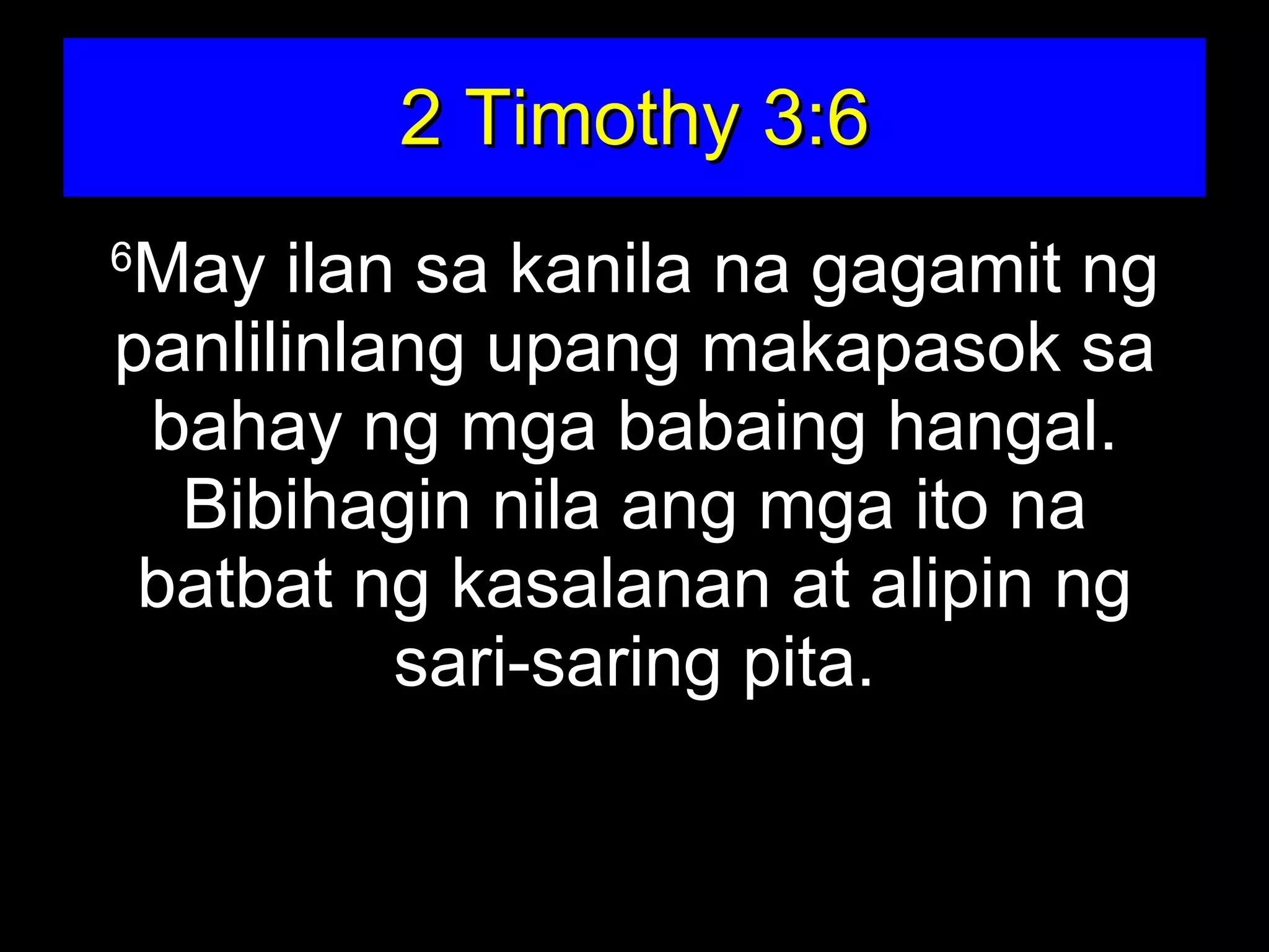 Standing Strong Sermon 3 (Tagalog) | PPT