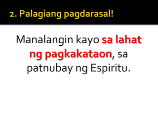 Standing Strong Sermon 8 (Tagalog) | PPTX