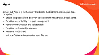 What is an RPA CoE? Session 1 – CoE Vision | PPT