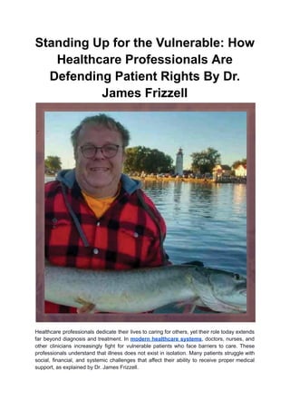 Standing Up for the Vulnerable: How Healthcare Professionals Are ...