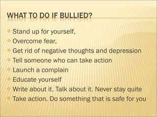 Standing up to bullying | PPT