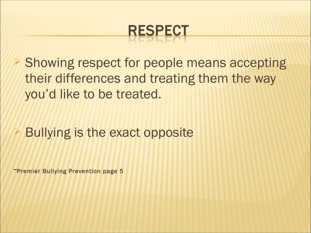 Standing up to bullying | PPT