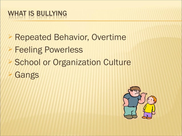 Standing up to bullying | PPT