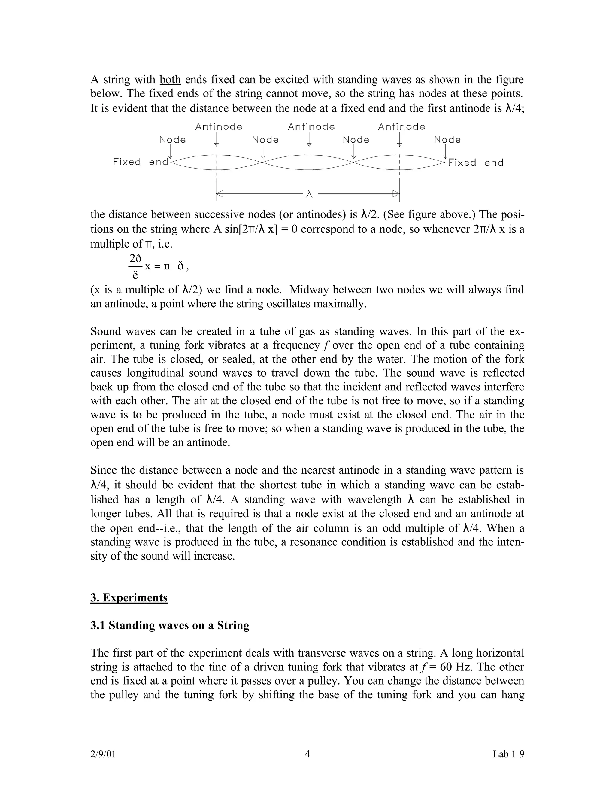 Standing waves | PDF