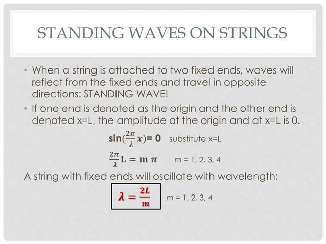 Standing waves | PPTX