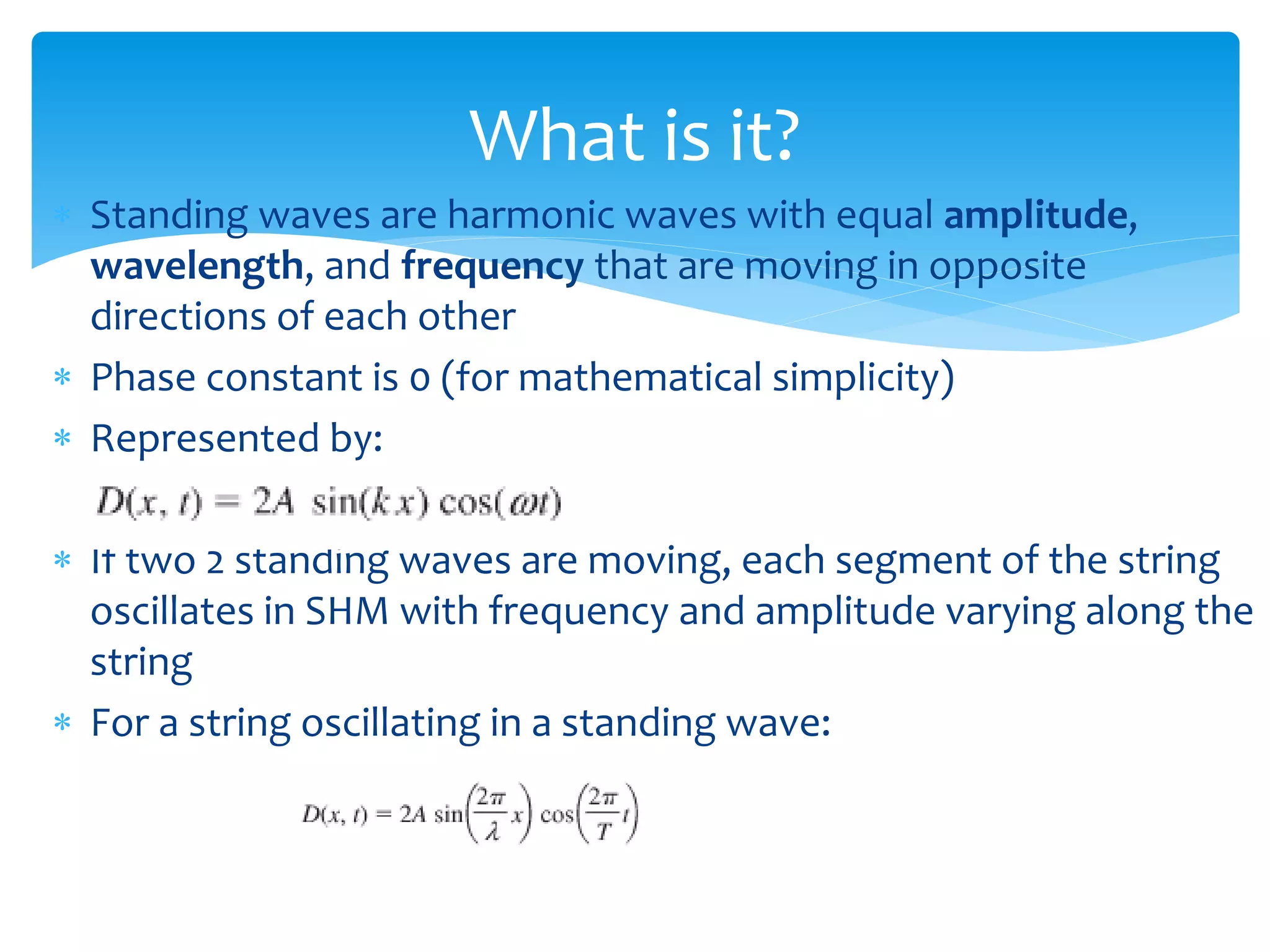 Standing waves | PPTX