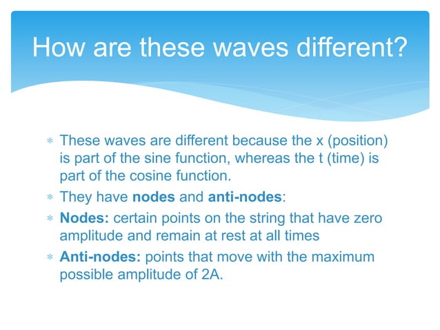 Standing waves Explanation in Depth | PPT