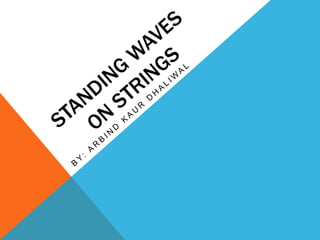 Standing waves final ppt | PPTX