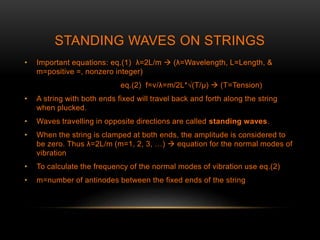 Standing waves (music) | PPTX