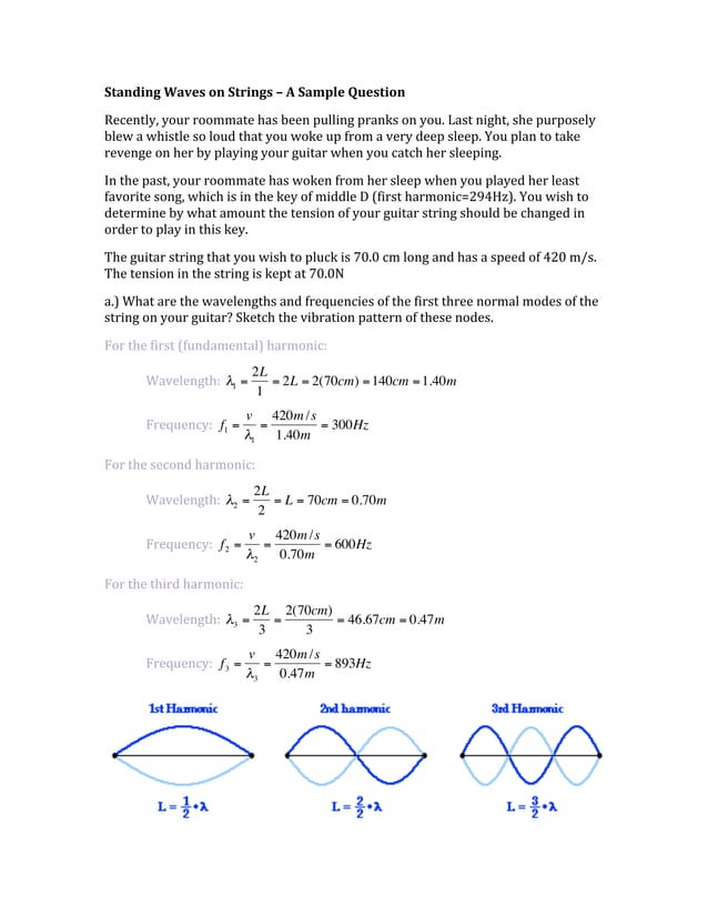 Standing Waves on Strings | PDF