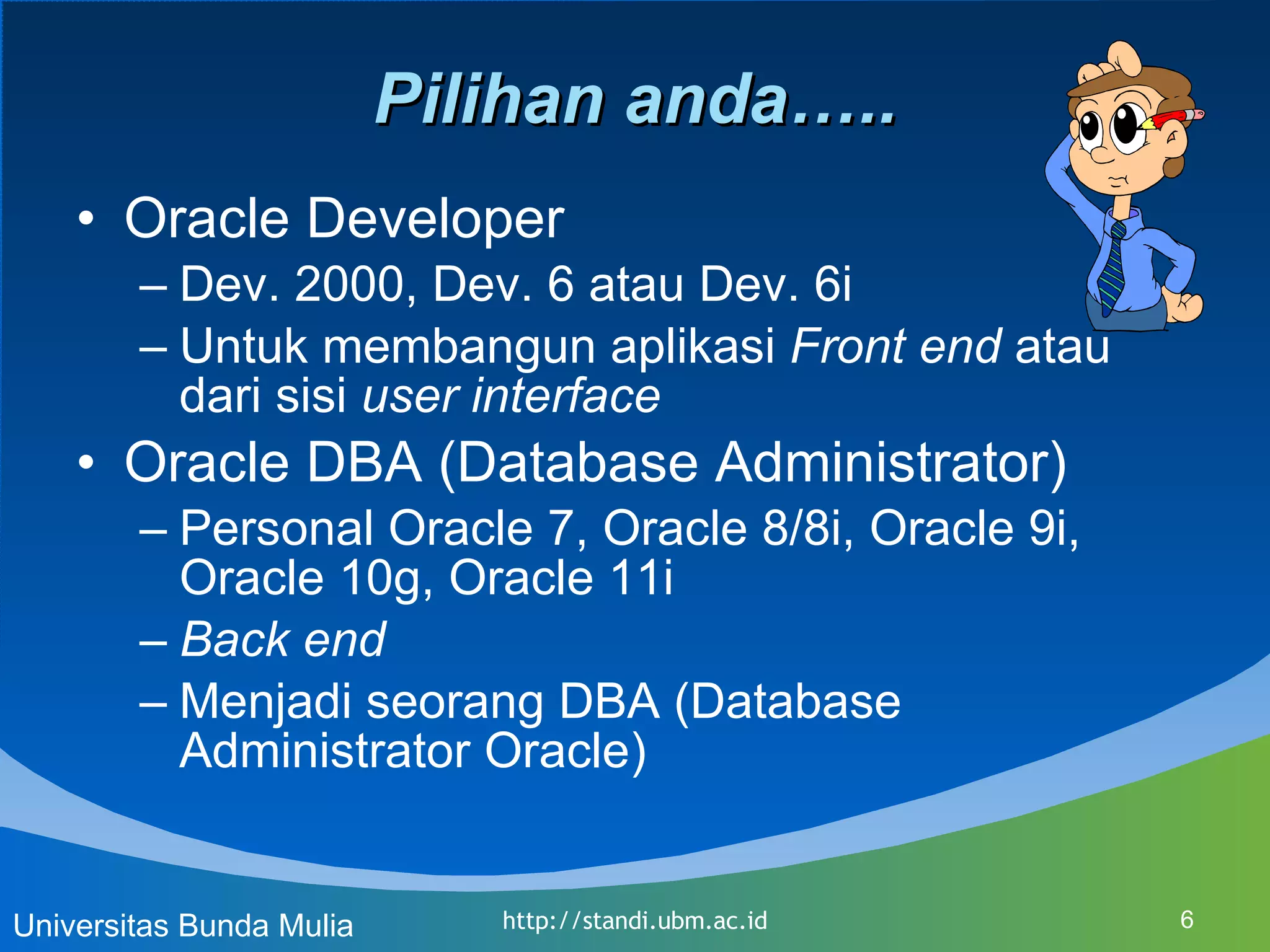 Oracle-Pengenalan Oracle | PPS
