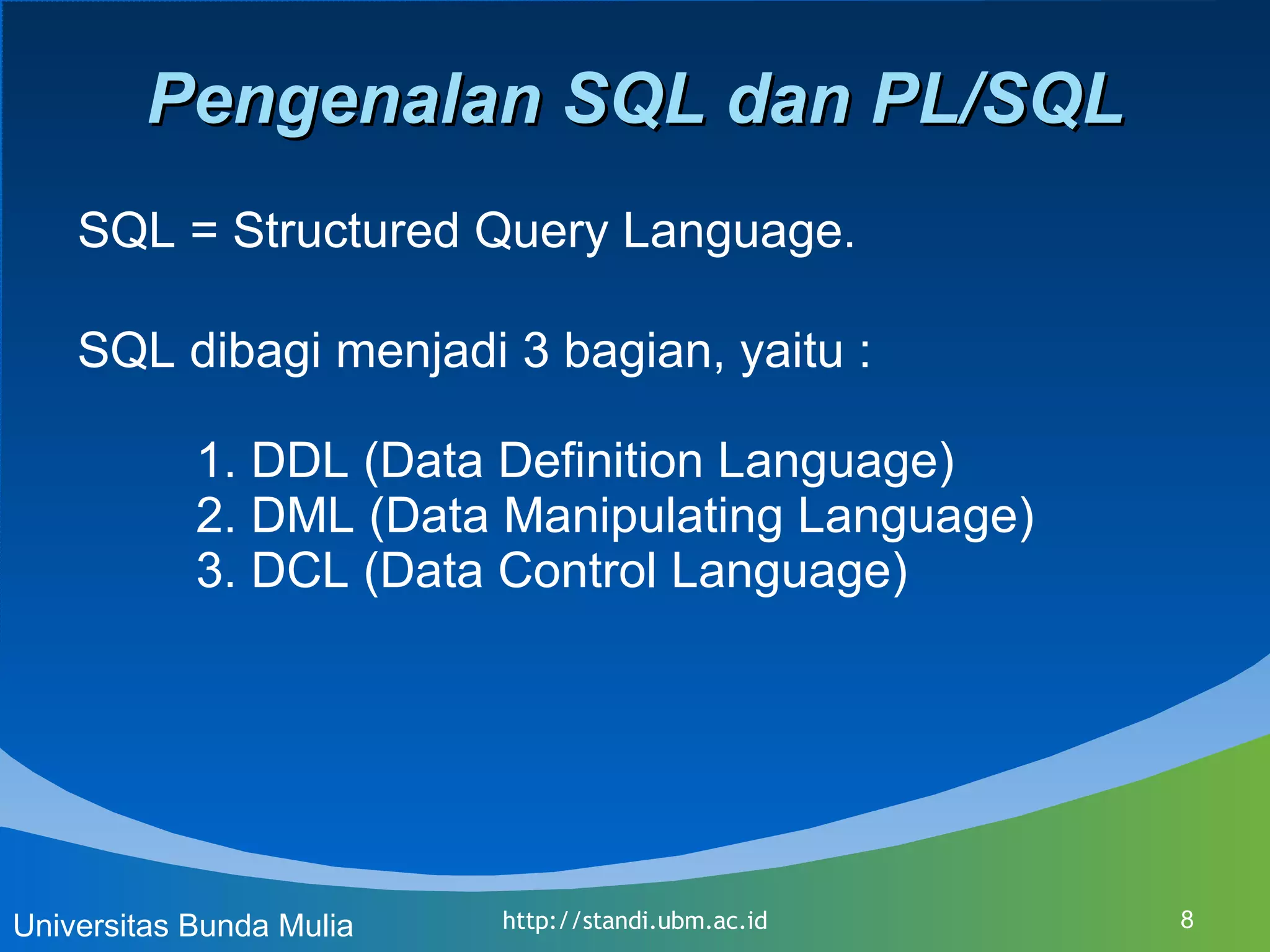 Oracle-Pengenalan Oracle | PPS