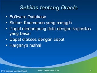 Oracle-Pengenalan Oracle | PPS