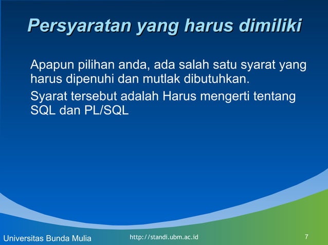 Oracle-Pengenalan Oracle | PPS