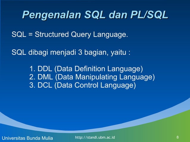 Oracle-Pengenalan Oracle | PPS