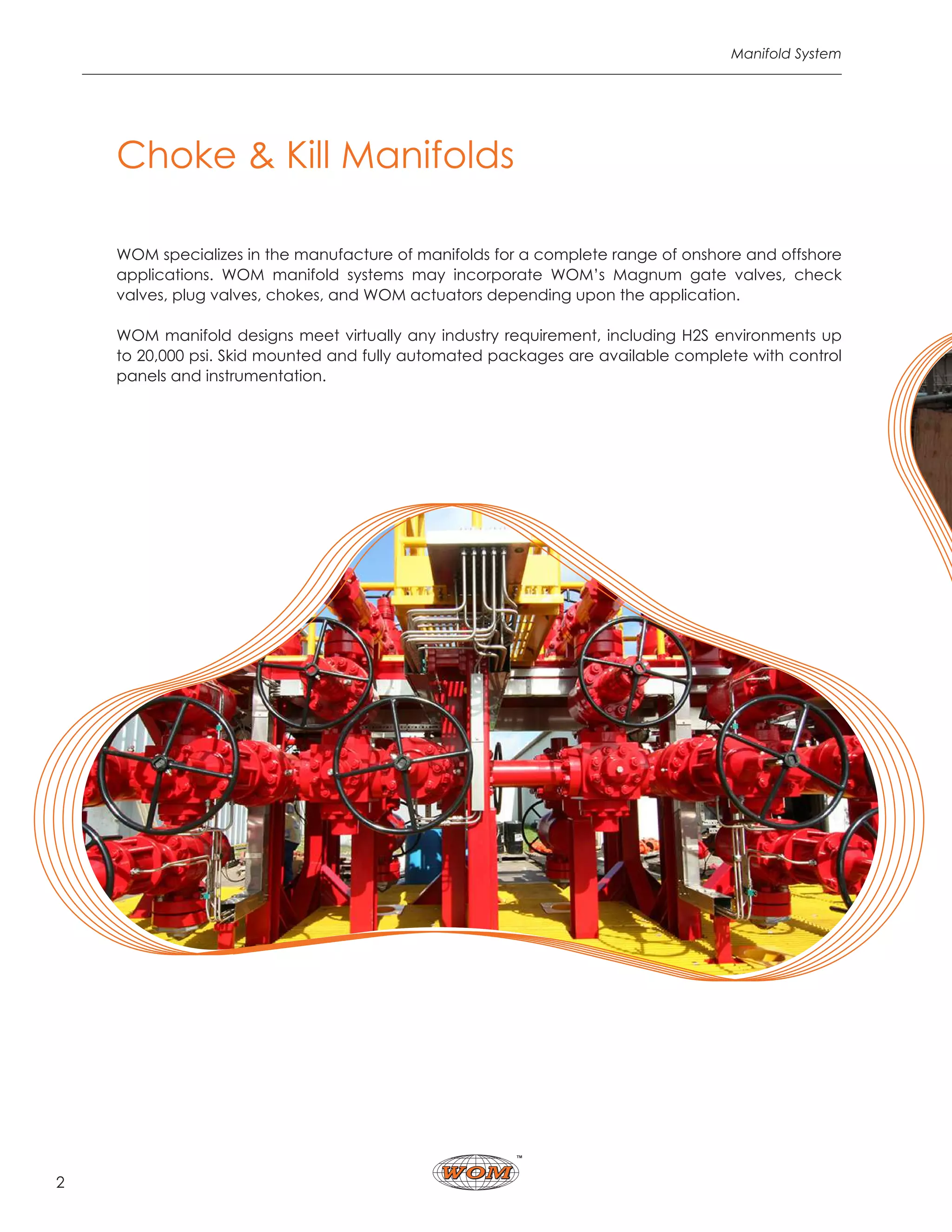 Standpipe Manifold, WOM Manifold Systems - Worldwide Oilfield Machine | PDF