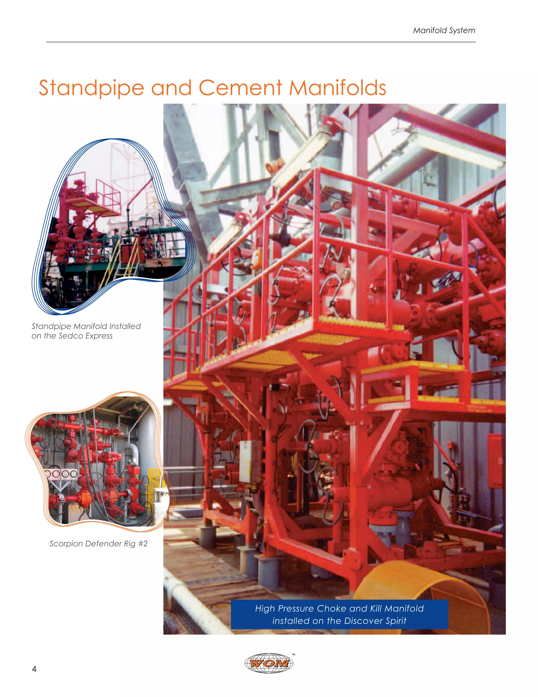 Standpipe Manifold, WOM Manifold Systems - Worldwide Oilfield Machine | PDF