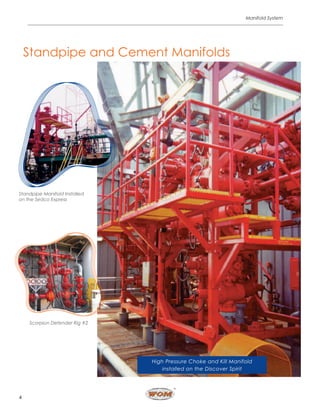 Standpipe Manifold, WOM Manifold Systems - Worldwide Oilfield Machine | PDF