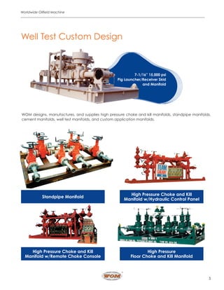 Standpipe Manifold, WOM Manifold Systems - Worldwide Oilfield Machine | PDF