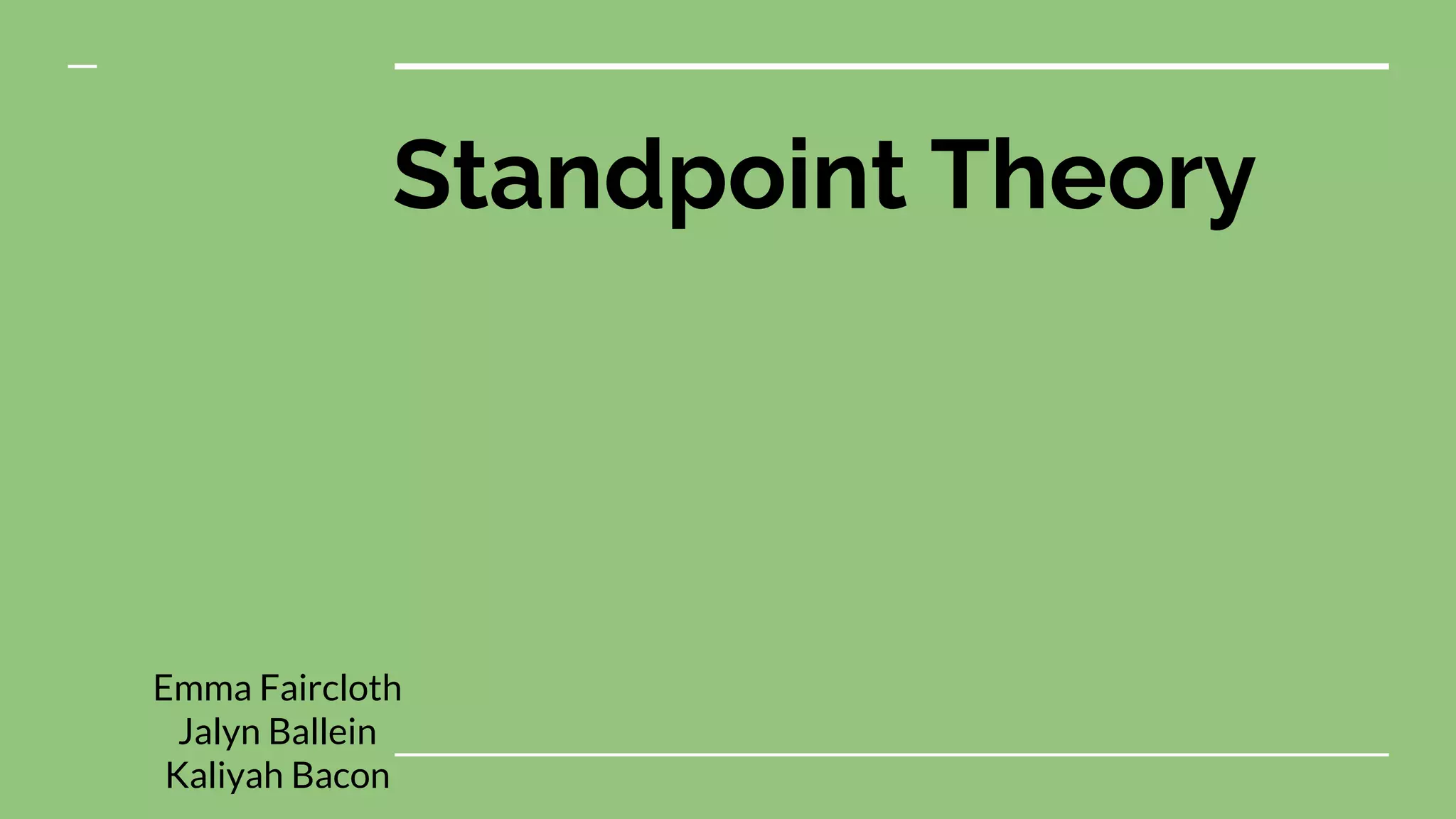 Public Relations Research Standpoint Theory | PPT