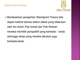 Stand Point Theory | PPTX