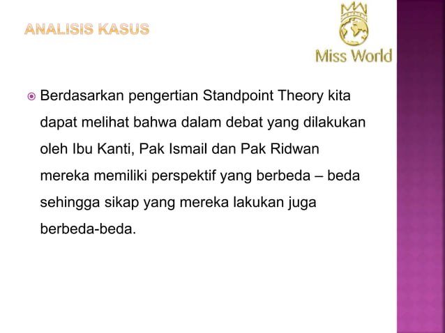 Stand Point Theory | PPTX