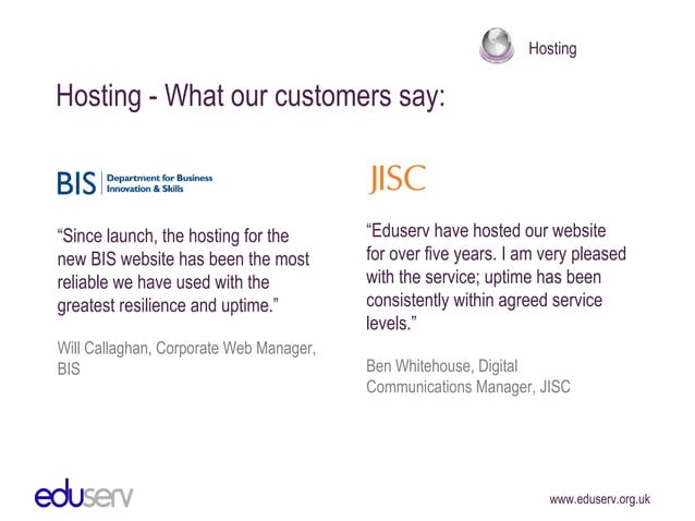 Introduction to Eduserv | PPT