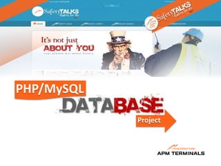 Safety Talks Database Project | PPT